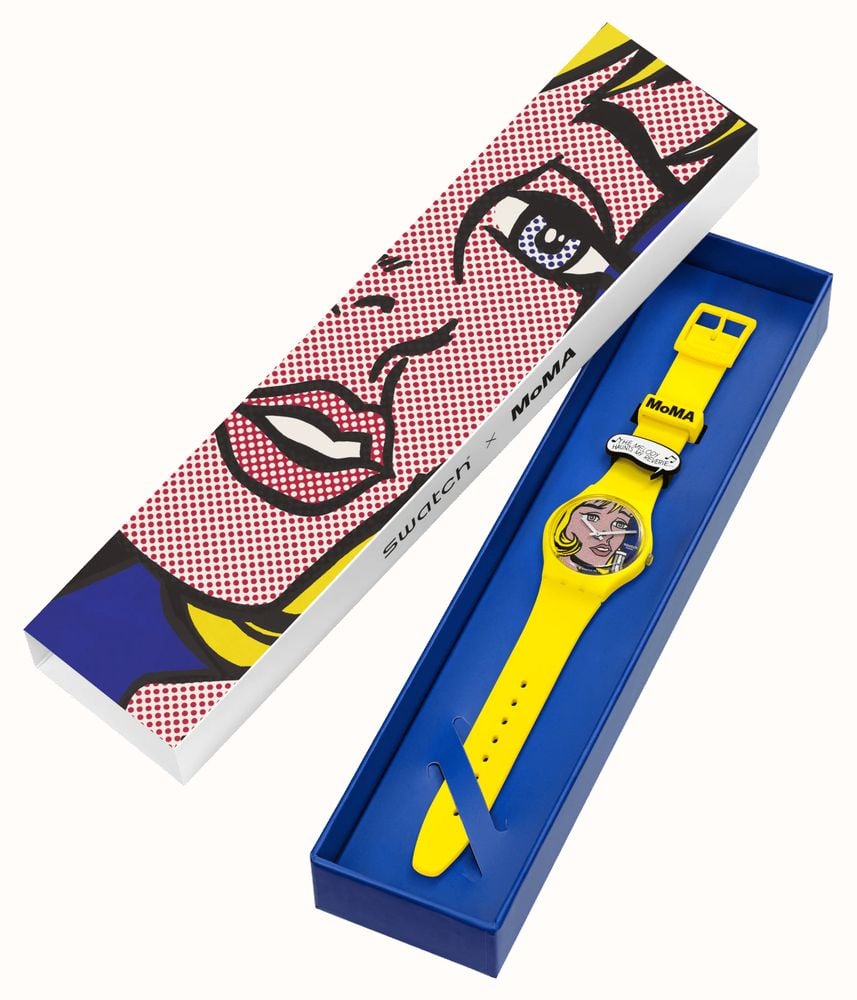 Swatch X MoMA - REVERIE BY ROY LICHTENSTEIN, THE WATCH - Swatch Art Journey SO28Z117 - First ...