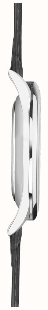 Accurist Men's Classic (37mm) Silver Dial / Black Leather Strap 73004 ...