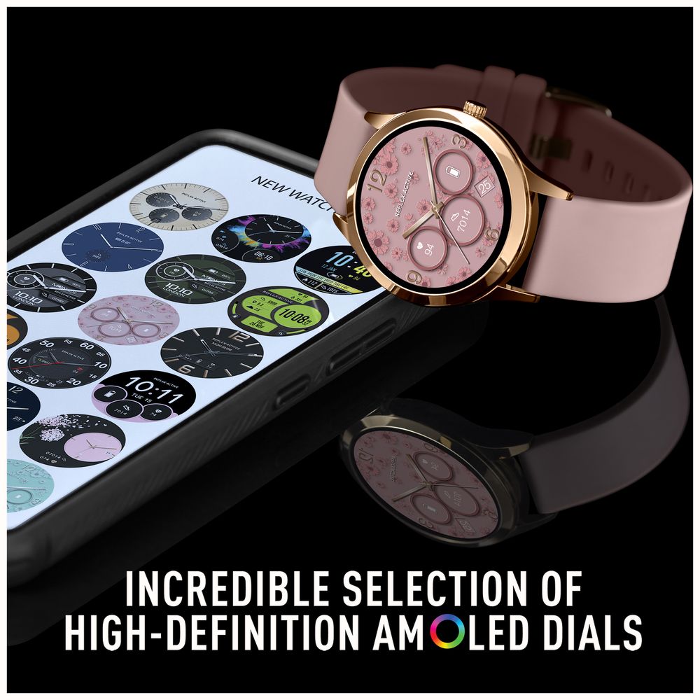 Reflex Active Series 31 Amoled Smart Calling Watch (35mm) Pink Silicone ...