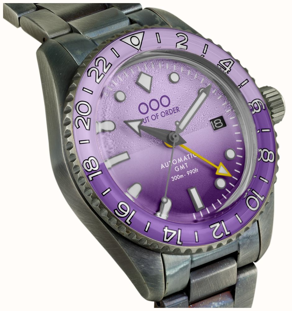 Out Of Order Dark Violet Automatic GMT (40mm) Purple Dial / Ultra ...