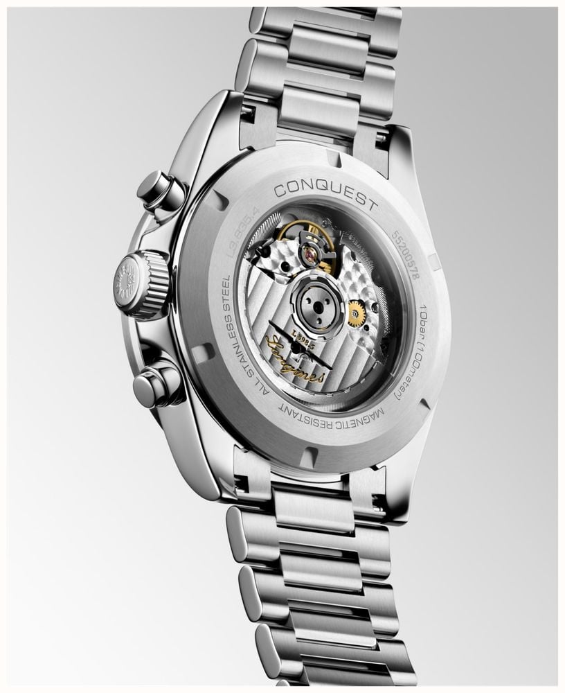 LONGINES Conquest Automatic Chronograph (42mm) Silver Dial / Stainless ...