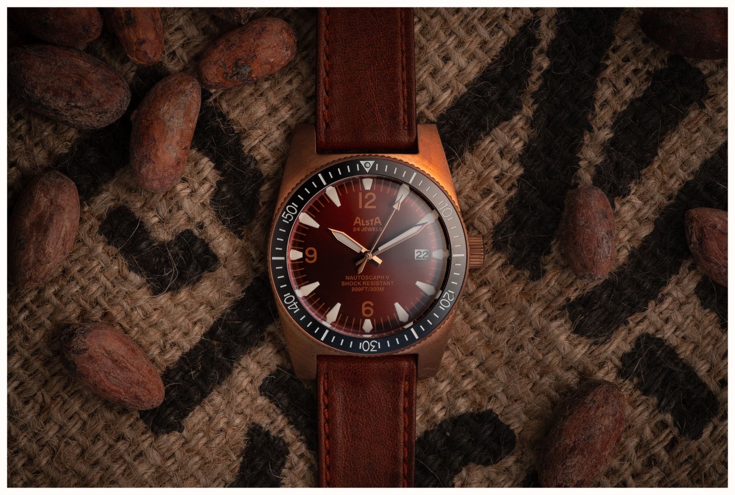 Alsta Nautoscaph V Bronze Porcelana Automatic (40mm) Brown Dial / Brown ...