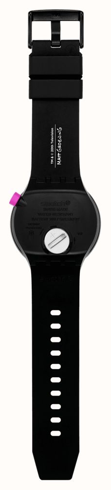 Swatch X The Simpsons AYE CARUMBOO (47mm) Black Printed Dial / Black ...