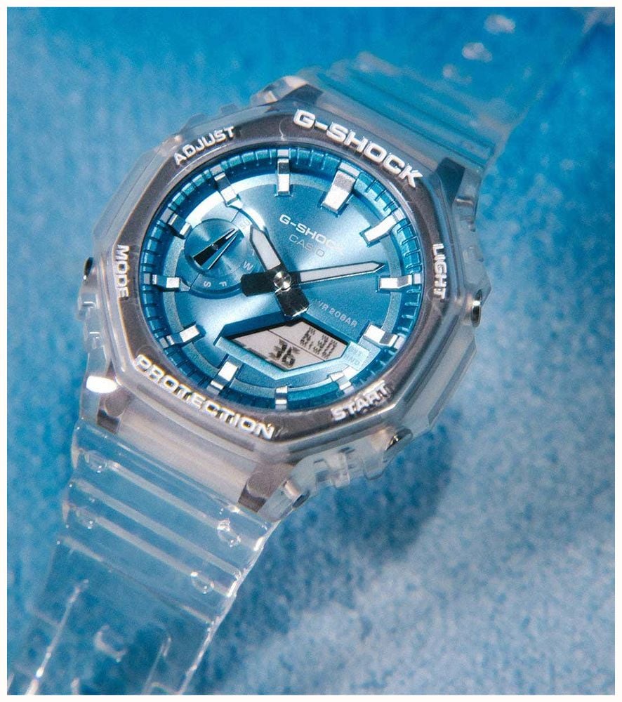 Casio G-Shock Bright Metallic Dial Series (45.4mm) Sky Blue Dial ...