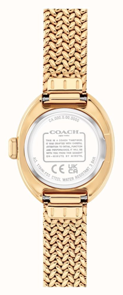 Coach Women's Sammy (22.5mm) Gold Sunray Dial / Gold-Tone Stainless ...