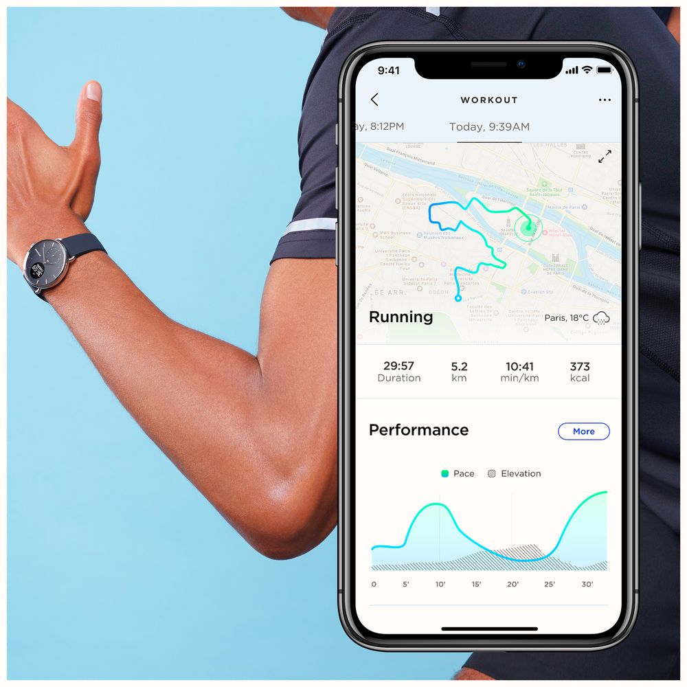 Withings ScanWatch - Hybrid Smartwatch With ECG (42mm) Black Hybrid ...