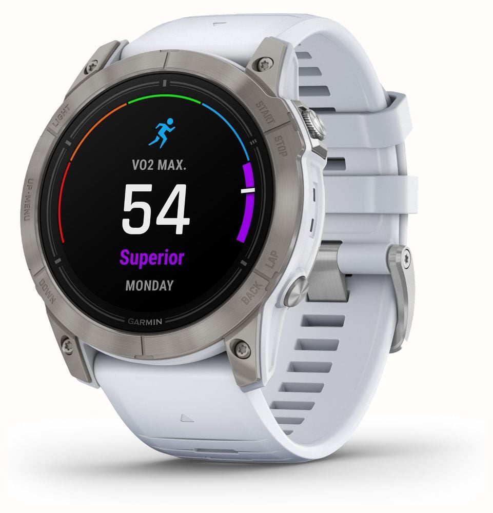 Garmin EPIX PRO Gen 2 (51mm) Sapphire Titanium With Whitestone Band 010 ...