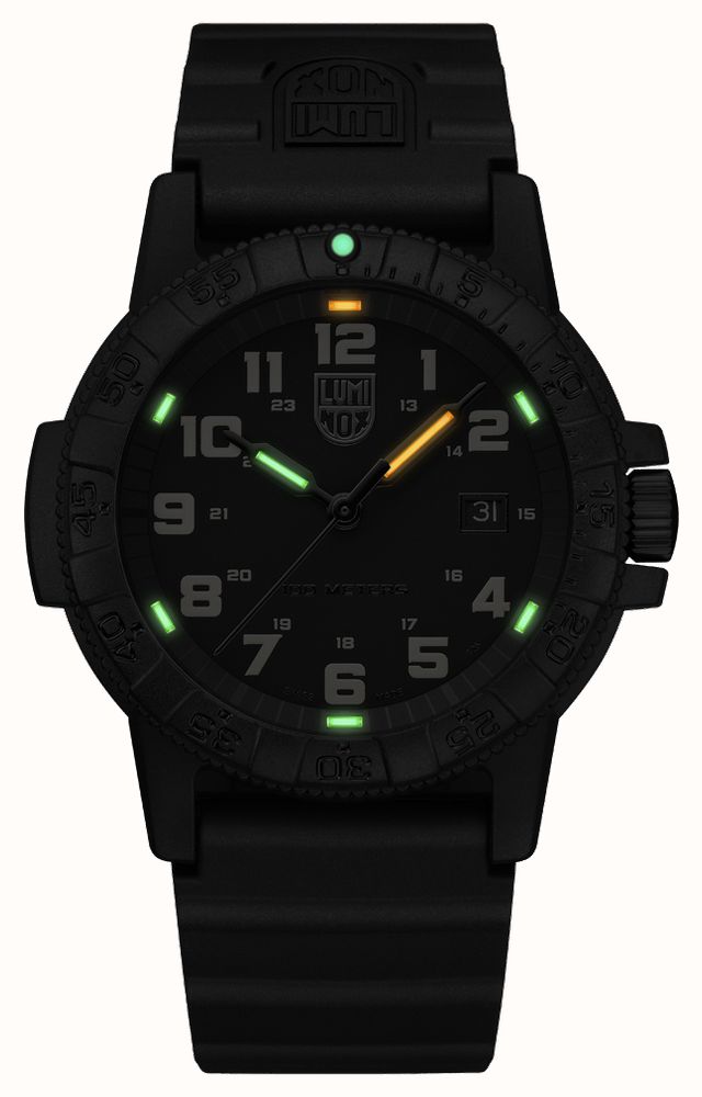 Luminox Leatherback Sea Turtle 0320 Series (44mm) Black Dial / Black ...