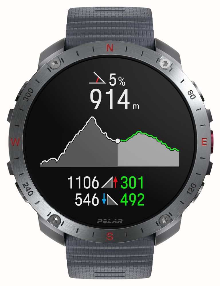 Polar Grit X2 Pro Premium GPS Smart Sports Watch Stone Grey (S-L ...