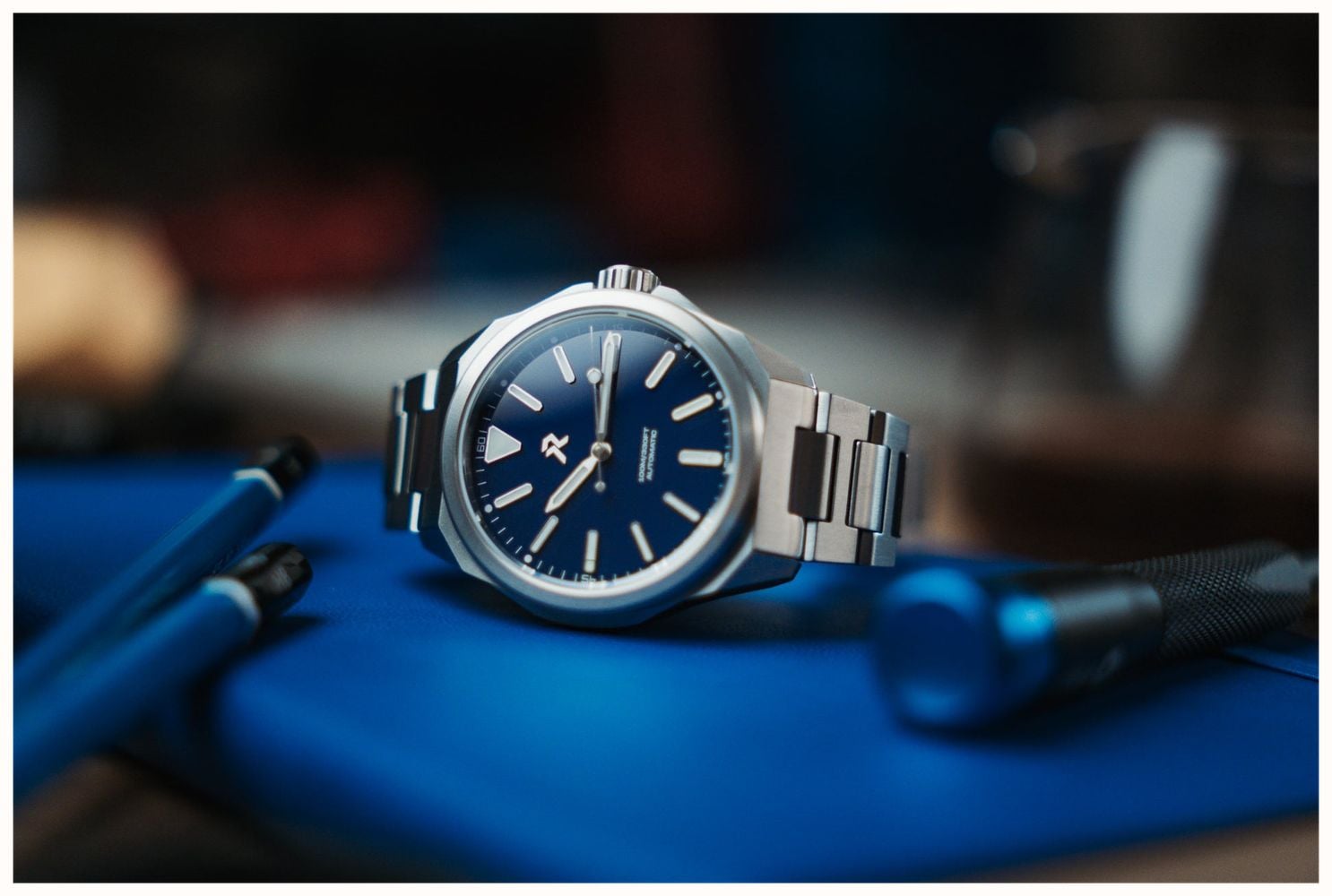 RZE Resolute Pro Automatic Stratos (40mm) Blue Enamel Dial / UltraHex ...