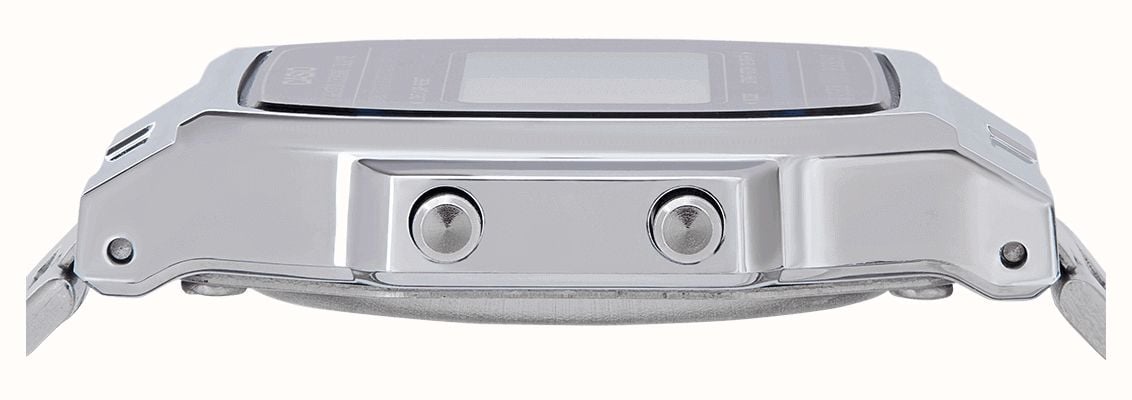 Casio Alarm Chronograph (35mm) Digital Dial / Stainless Steel A164WA-1VES - First Class Watches™