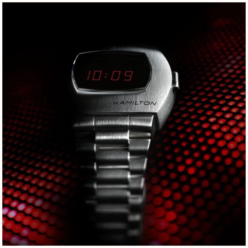 Hamilton American Classic PSR Digital Quartz (41mm) Black & Red Display ...
