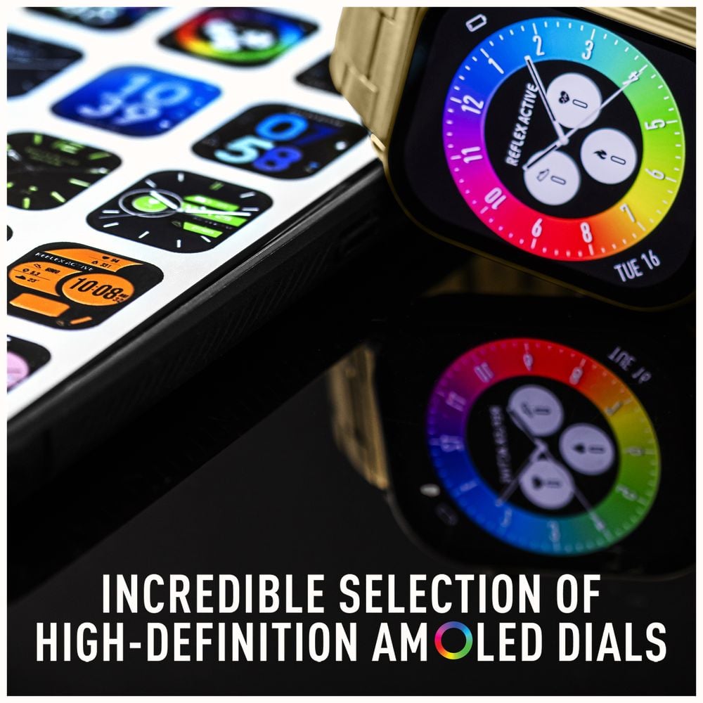 Reflex Active Series 29 Amoled Smart Calling Watch (36mm) Gold-Tone ...