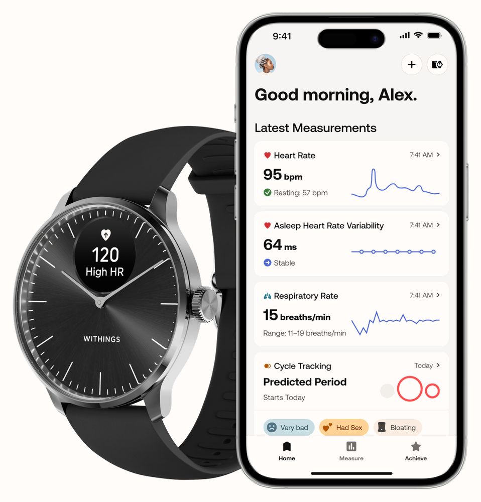 Withings ScanWatch Light - Hybrid Smartwatch (37mm) Black Dial / Black ...
