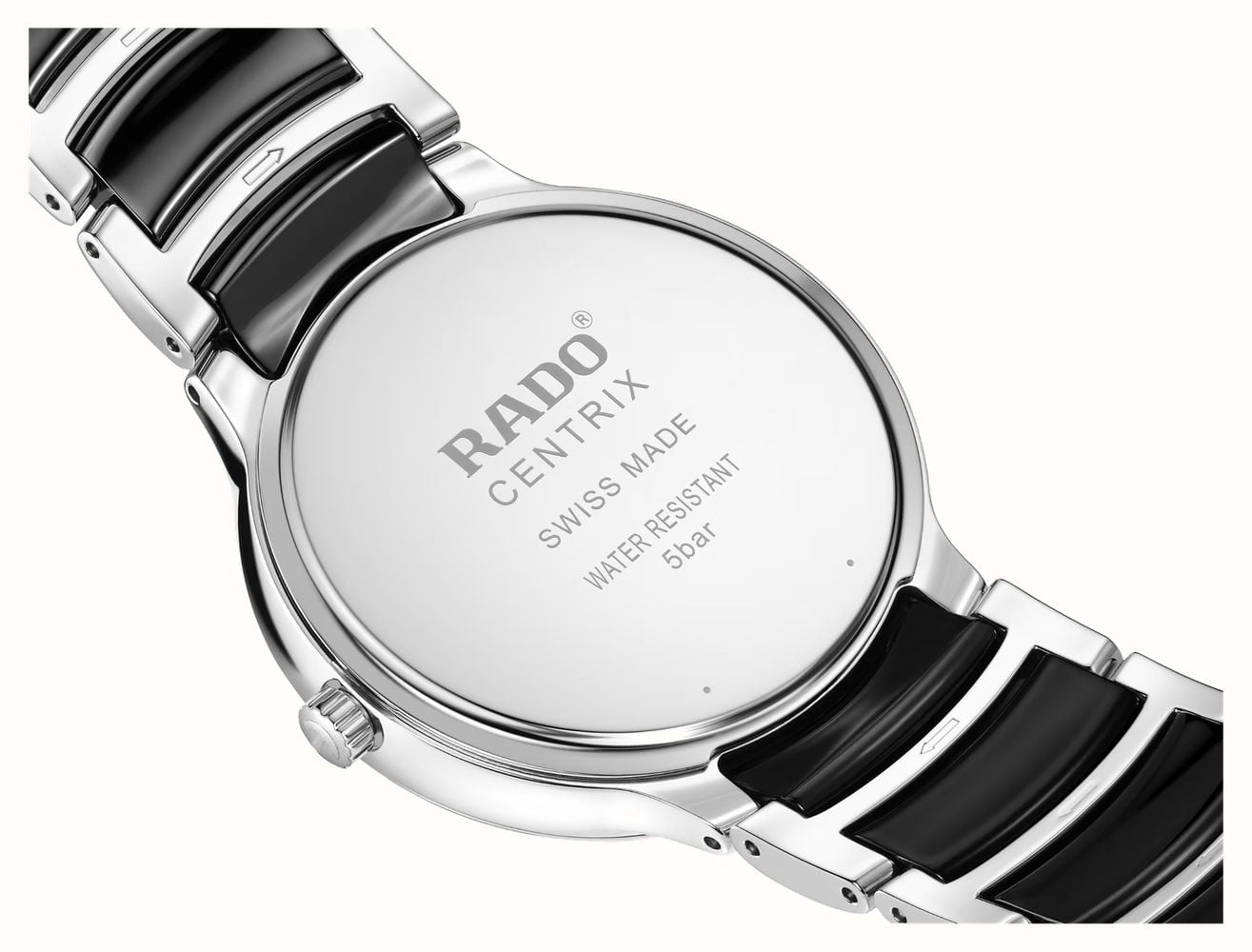RADO Centrix Quartz (39.5mm) Black Dial / Black High-Tech Ceramic ...