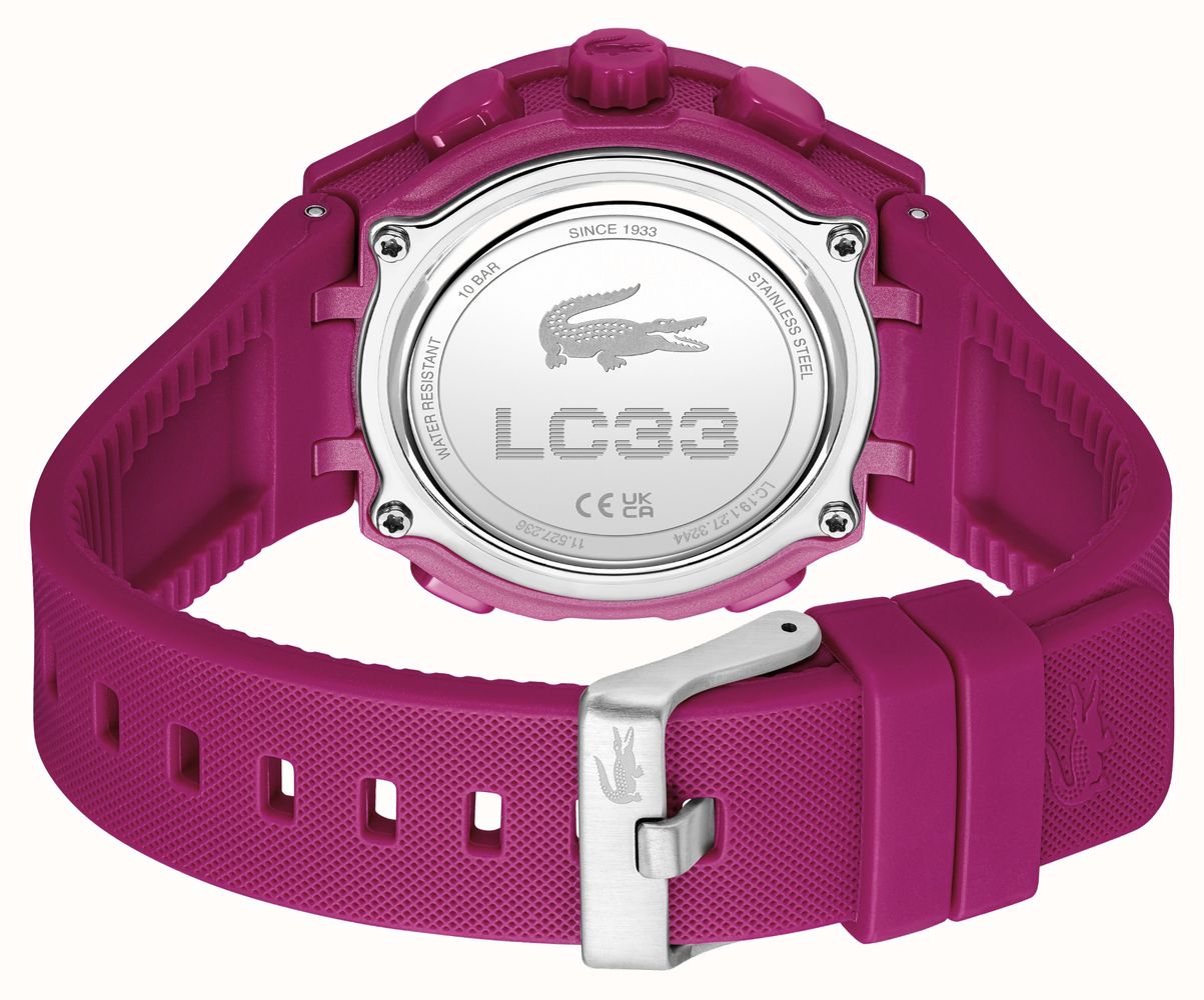 Lacoste LC33 Dual-Display Multifunction (40mm) Raspberry Sunray Dial ...