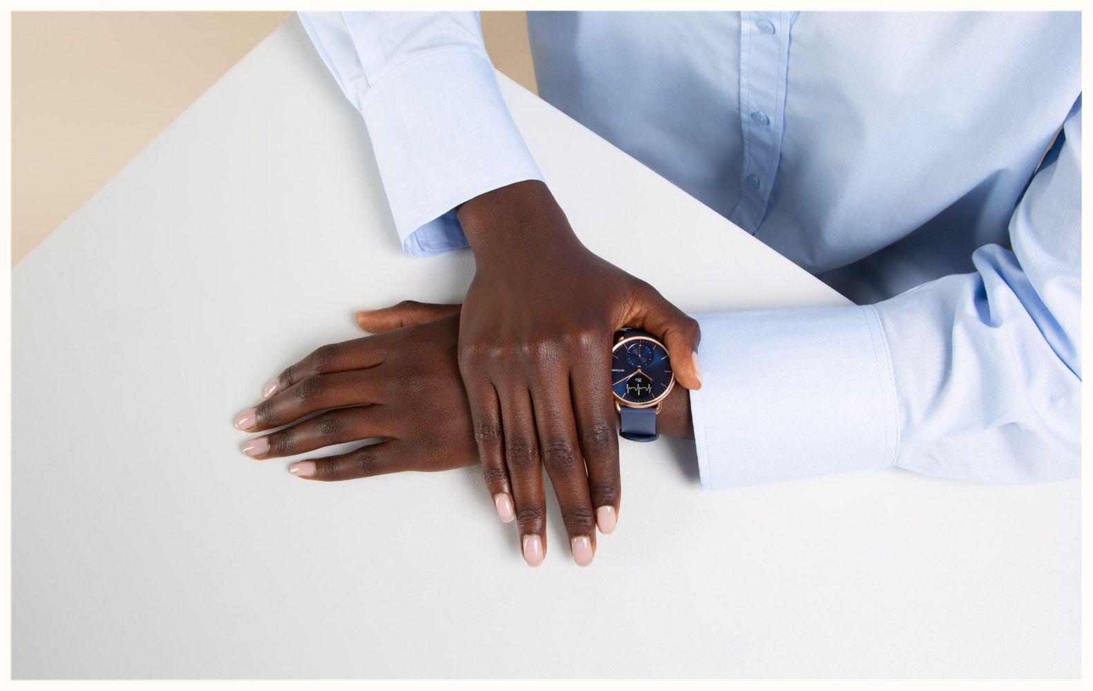Withings ScanWatch - Hybrid Smartwatch With ECG (38mm) Blue Hybrid Dial ...