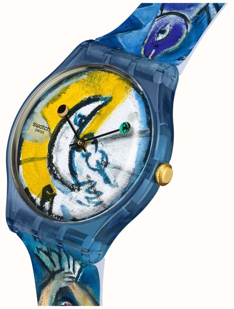 Swatch X Tate - CHAGALL'S BLUE CIRCUS - Swatch Art Journey SUOZ365C ...