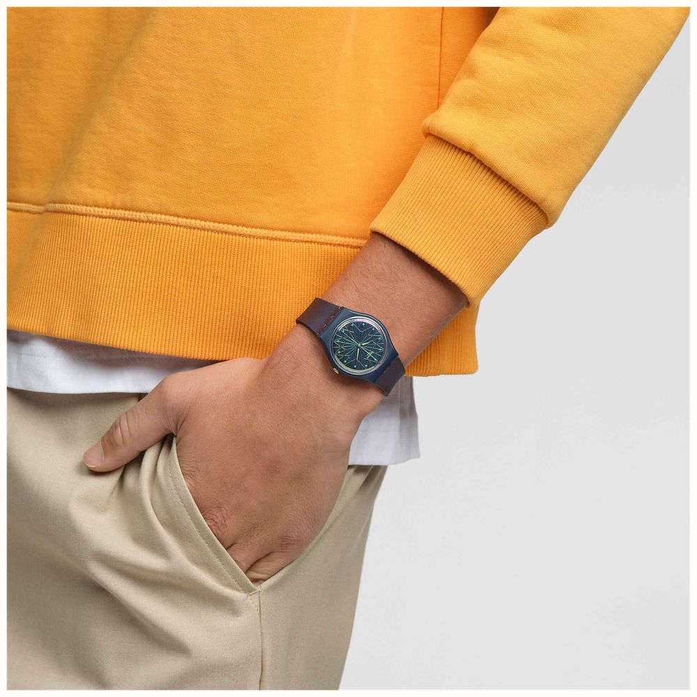 Swatch DREAMING OF GEMSTONES (34mm) Purple & Blue Dial / Anodamazing ...