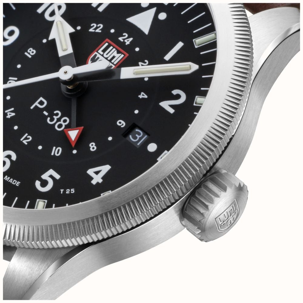 Luminox P-38 Lightning 9520 Series 42mm Brown Leather XA.9521 - First ...