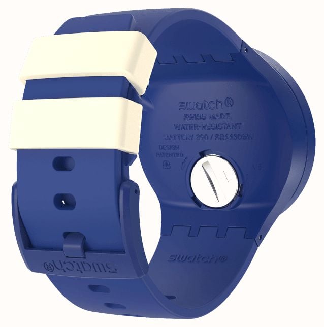 Swatch Big Bold ISWATCH BLUE Silicone Strap Watch SB01N102 - First ...