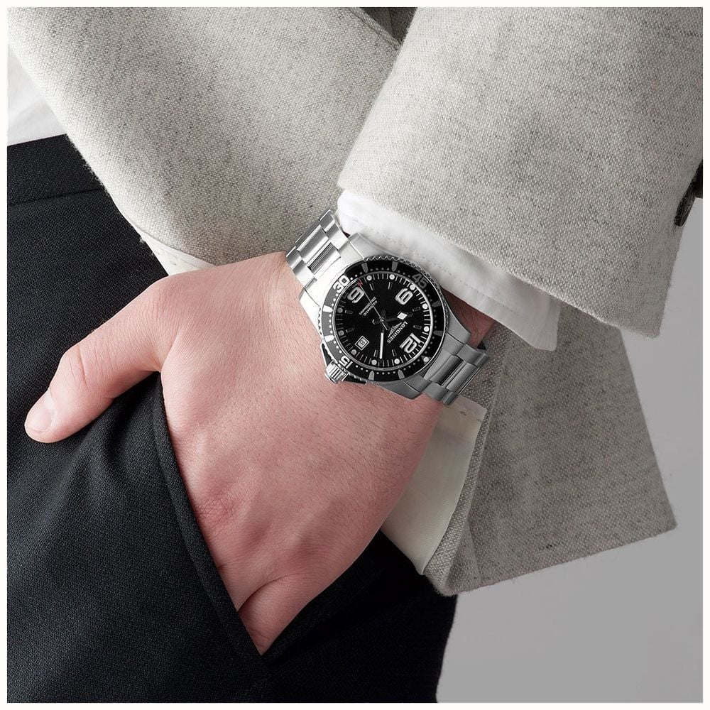 LONGINES HydroConquest Automatic (41mm) Black Dial / Stainless Steel ...