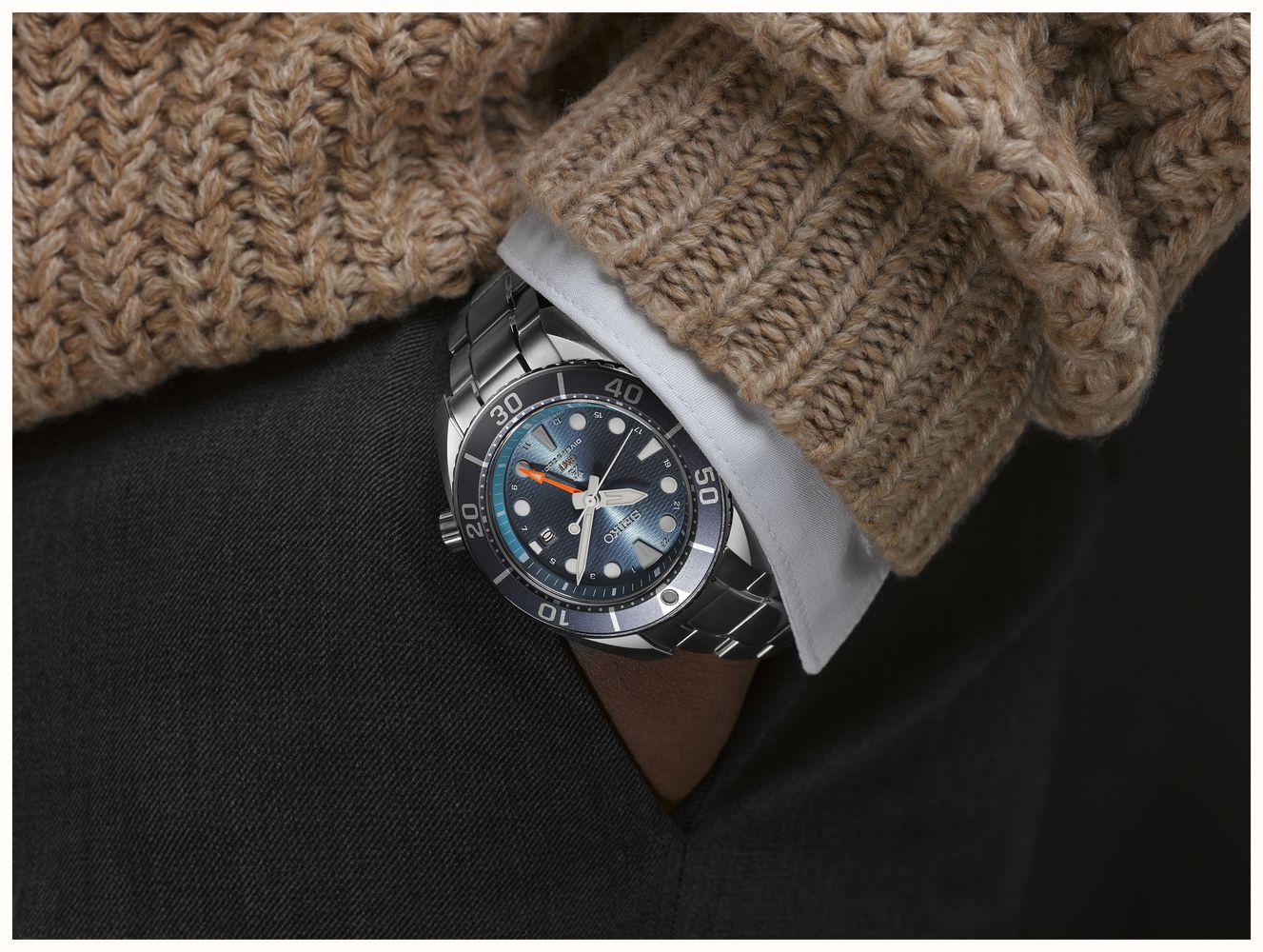 Seiko Prospex Aqua ‘SUMO’ Solar GMT Diver SFK001J1 - First Class Watches™