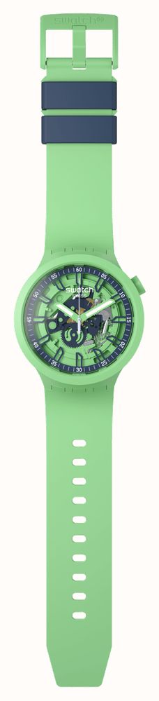 Swatch Big Bold FRESH SQUEEZE Matt Green Watch SB01G101 - First Class ...