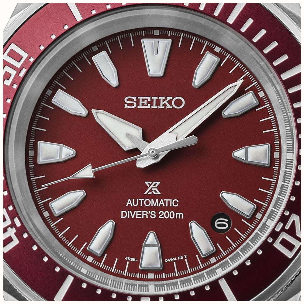 Seiko Prospex 4R Red ‘Shog-urai’ Diver (41.7mm) Red Dial / Stainless ...