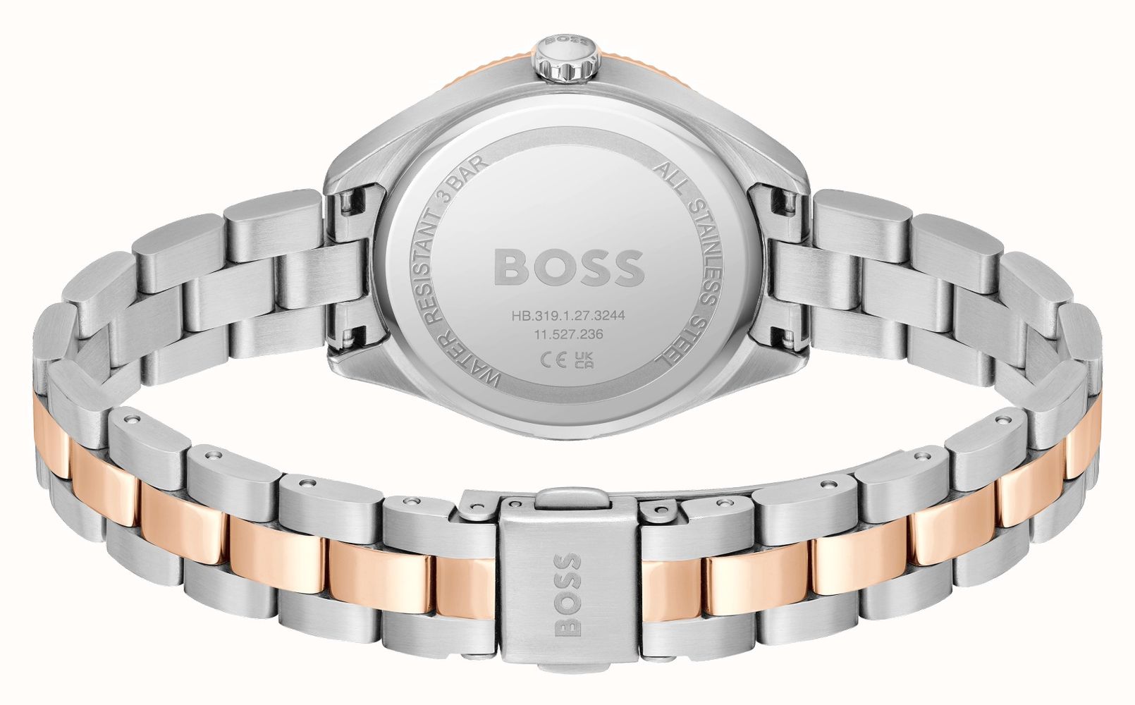 BOSS Sage (32mm) Silver Dial / Two Tone Rose Gold And Stainless Steel ...