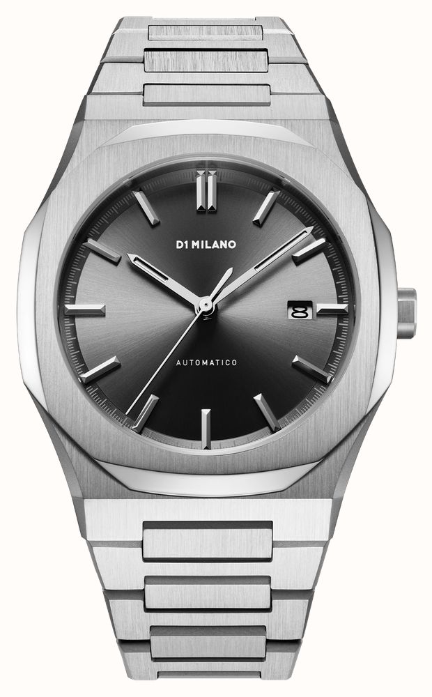 D1 Milano Automatico Classic (41.5mm) Black Sunray Dial / Stainless ...