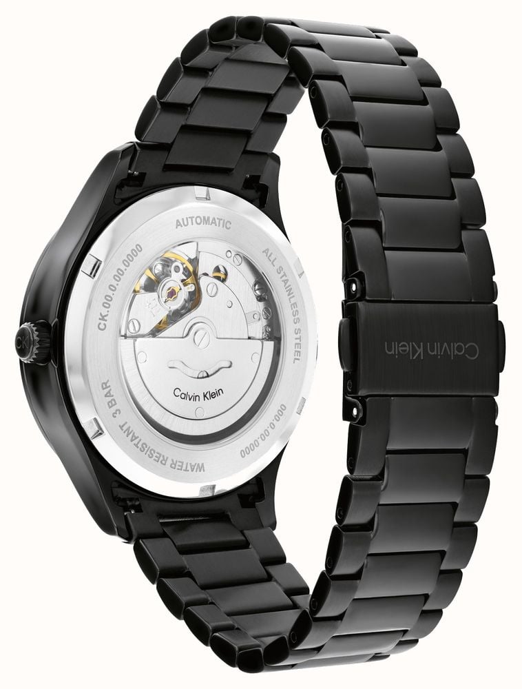 Calvin Klein Men's CK Iconic Automatic (40mm) Black Dial / Black ...