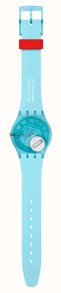 Swatch X The Simpsons ANGEL BART (34mm) Simpsons-Printed Dial / Blue ...