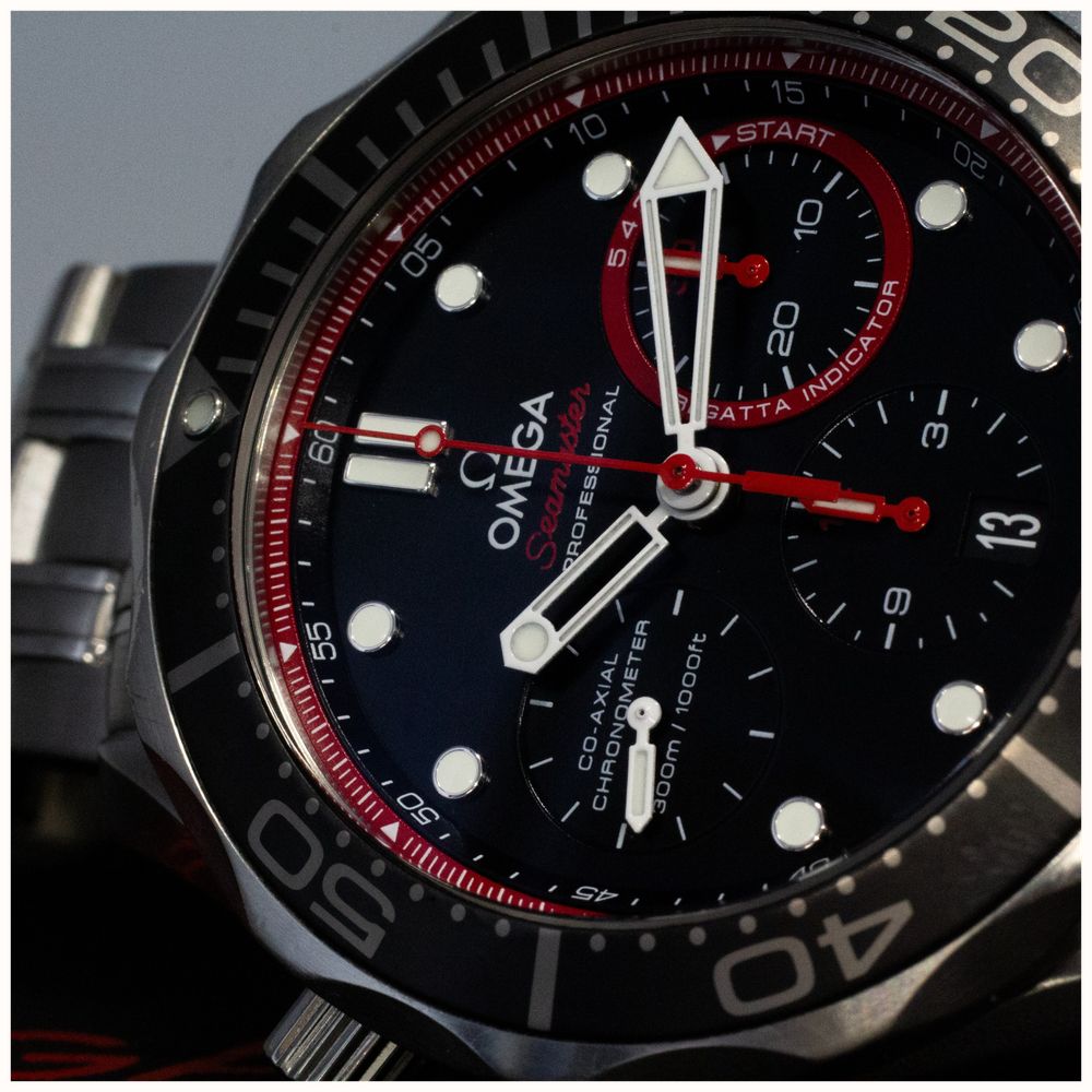 Pre-owned OMEGA Seamaster Diver ETNZ Limited Edition (44mm) Black Dial ...