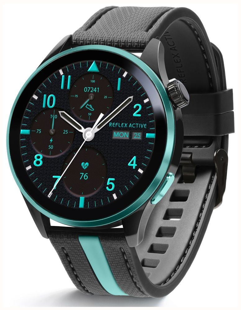 Reflex Active Series 54 AMOLED GPS Smart Calling Watch - Black ...