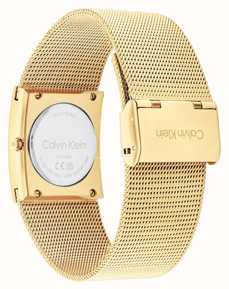 Calvin Klein Women's CK Pulse (24mm) Gold Dial / Gold-Tone Stainless ...
