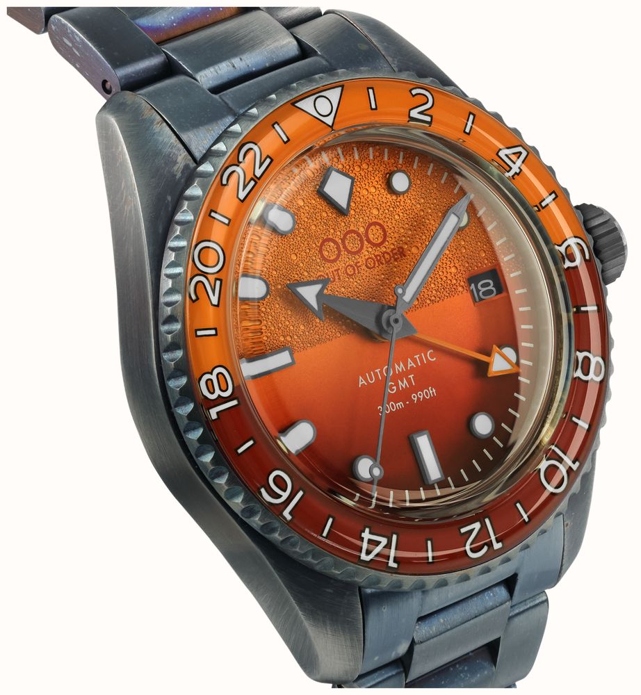 Out Of Order Negroni Automatic GMT (40mm) Orange Dial / Ultra ...