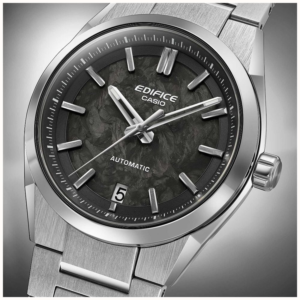 Casio Edifice EFK-100 Series Mechanical (39mm) Forged Carbon Dial ...