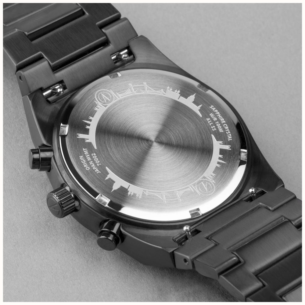 Accurist Men's Origin Quartz Chronograph (41mm) Black Dial / Black Ion ...