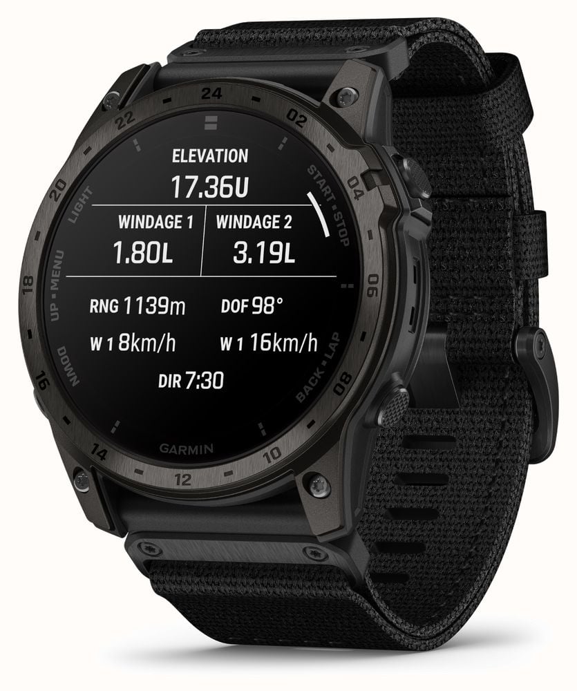 Garmin Tactix 7 AMOLED Edition Black Nylon Silicone Strap 010-02931-01 ...