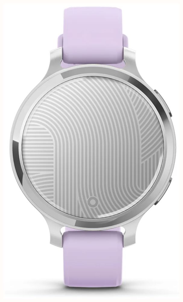 Garmin Lily 2 Active (38mm) Silver Case / Jasmine Purple Silicone Band ...