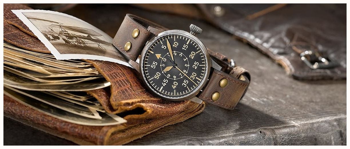 Laco Friedrichshafen Erbstück Automatic (45mm) Antique Black Dial ...