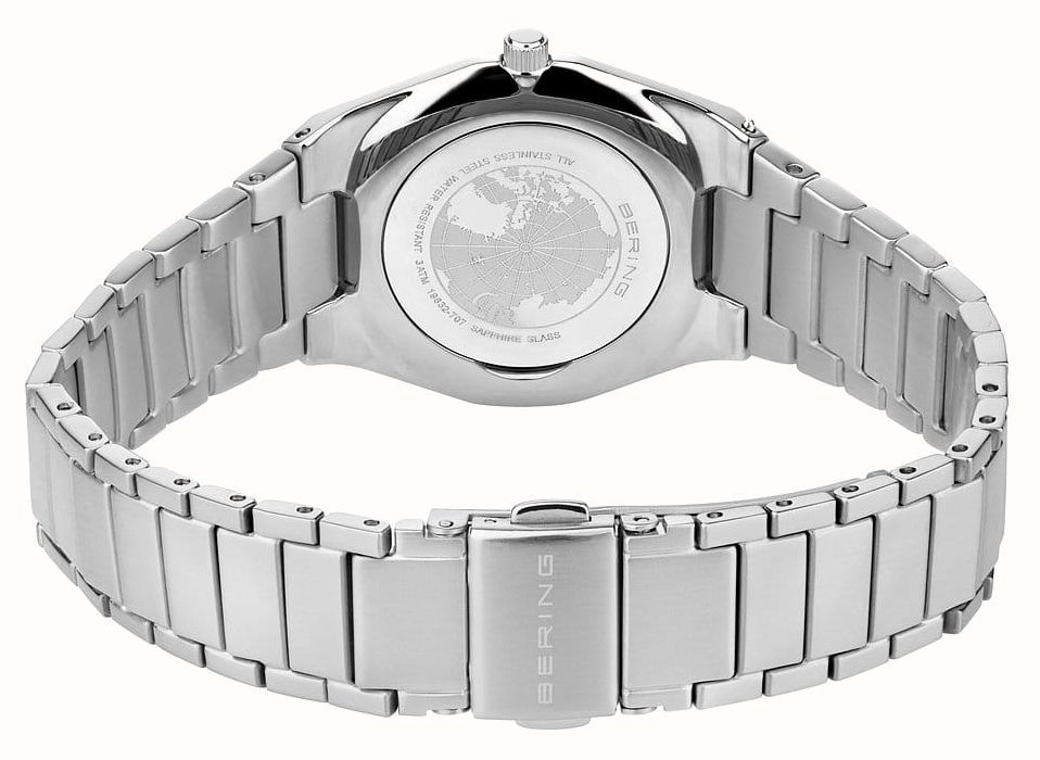 Bering Women's Classic (32mm) Blue Dial / Stainless Steel Bracelet ...