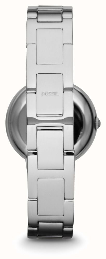 Fossil Women's Virginia | Silver Dial | Crystal Set | Stainless Steel ...