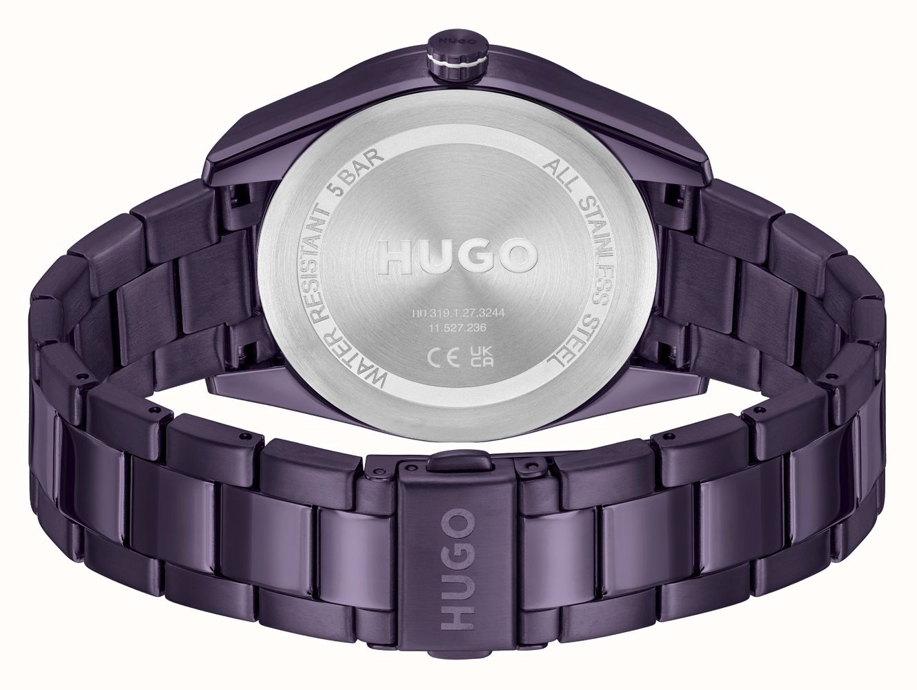 HUGO Women's #Fast For Her (38mm) Purple Dial / Purple Stainless Steel ...