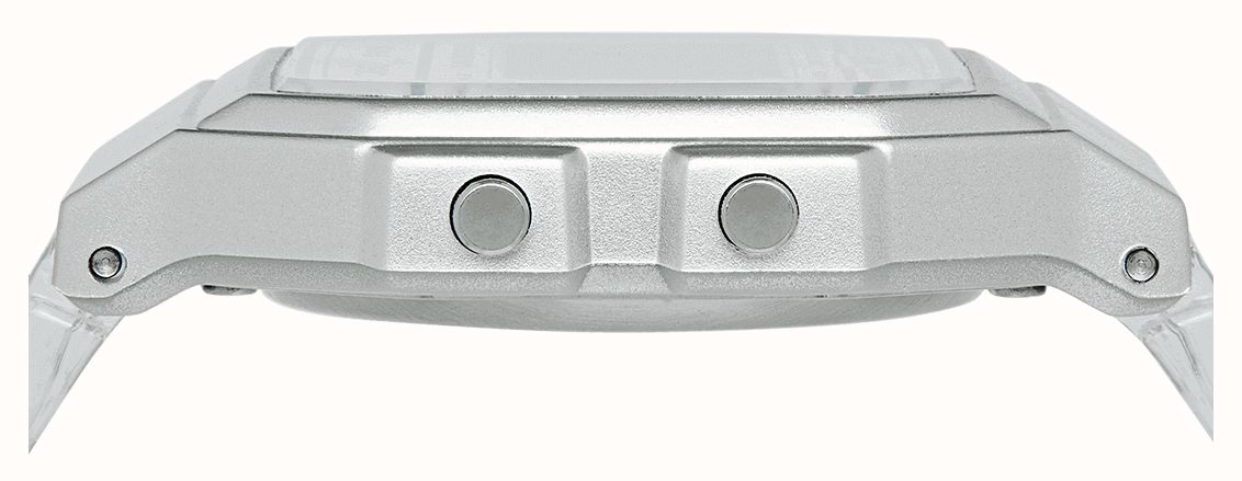 Casio F-91 Digital Dial / Transparent Resin Strap F-91WS-7EF-DUPLICATE ...