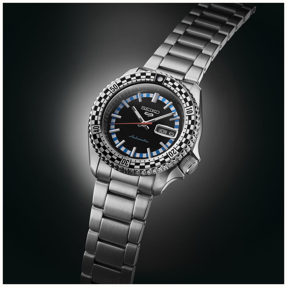 Seiko 5 Sports Black & White ‘Checker Flag’ Special Edition SRPK67K1 ...