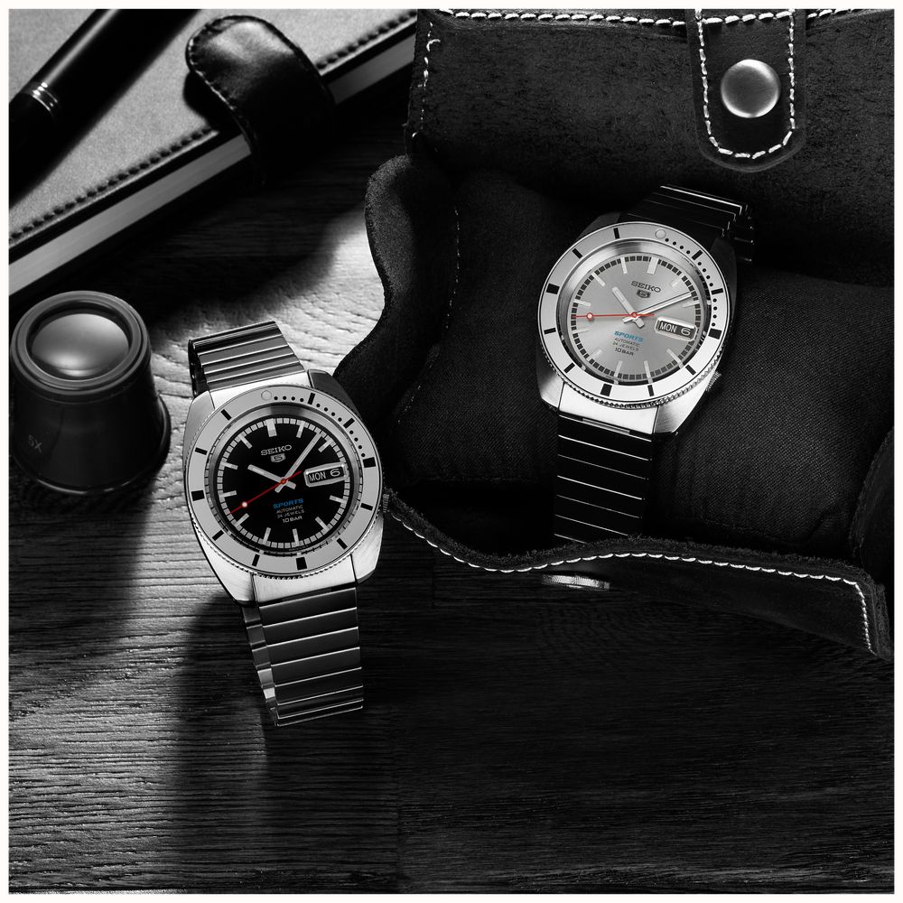 Seiko 5 Sports ‘Ash Blue’ 1968 Recreation Limited Edition Eng/Kanji ...