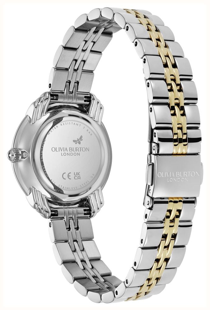 Olivia Burton Classic Art Deco 2.0 (30mm) Navy Blue Dial / Two-Tone ...