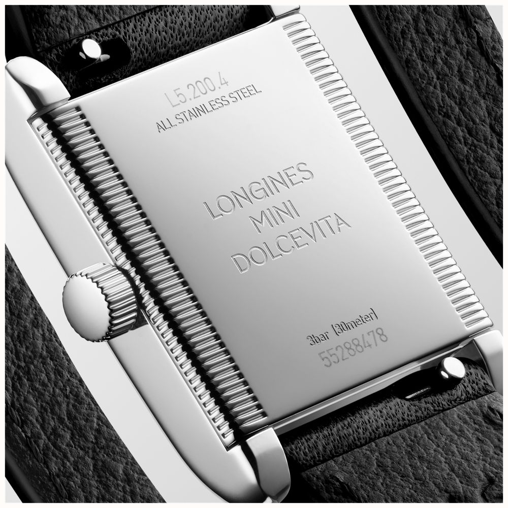 LONGINES Mini DolceVita Quartz (21.5mm) Silver Flinqué Dial / Black ...
